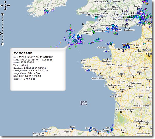La réception AIS sur le web [MAJ] – Navigation Mac
